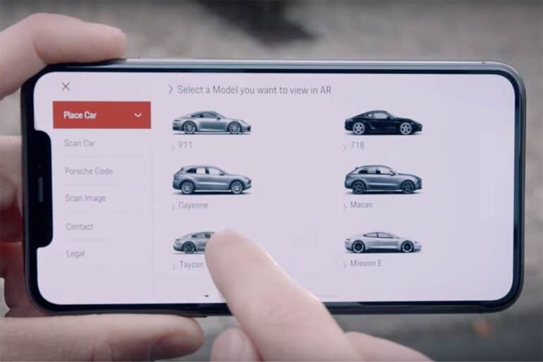 Die Porsche AR Visualizer App – FINESTAUTOMOTIVE.com